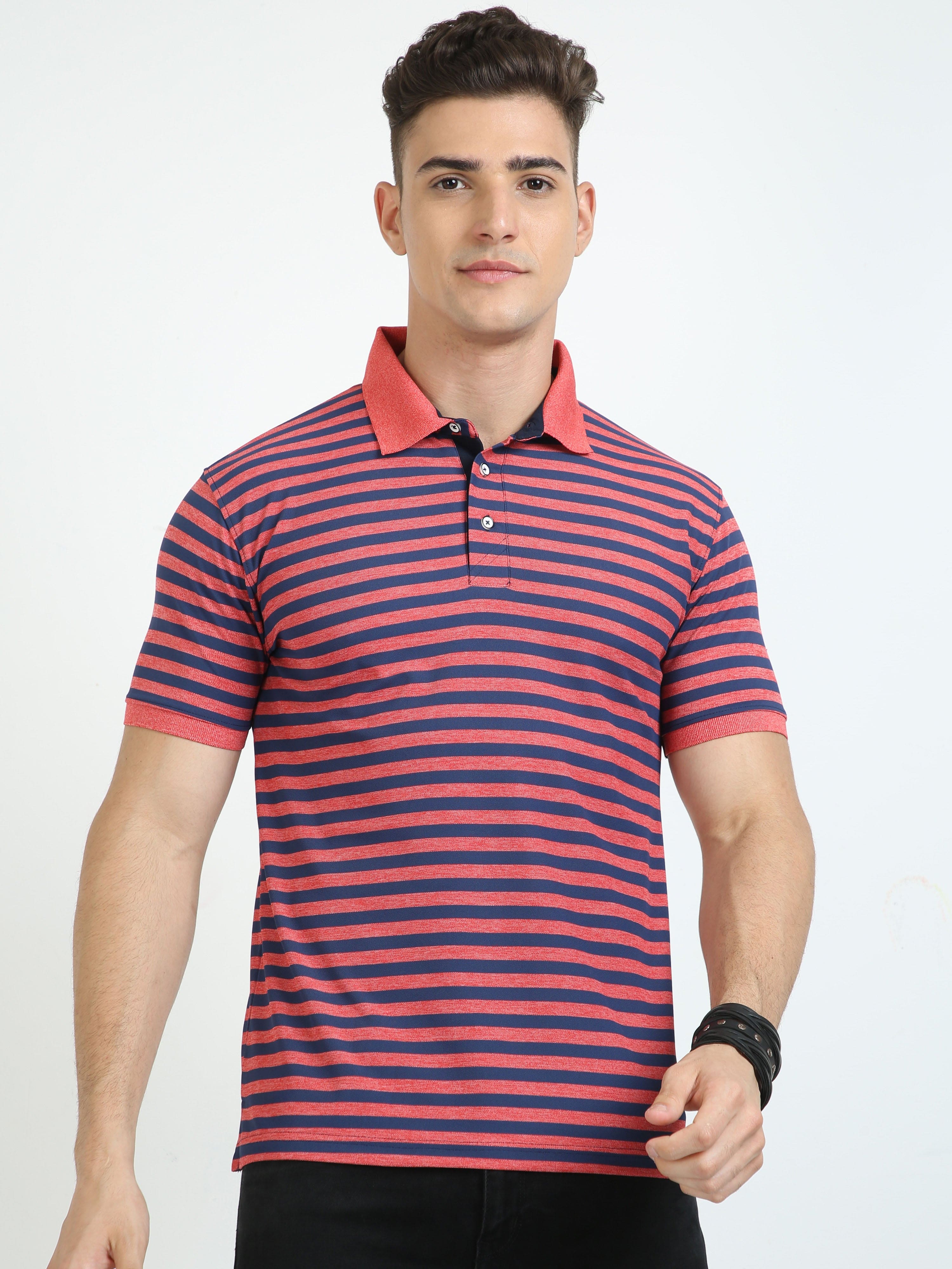 Shop Latest red and blue polo t shirt For Men Online